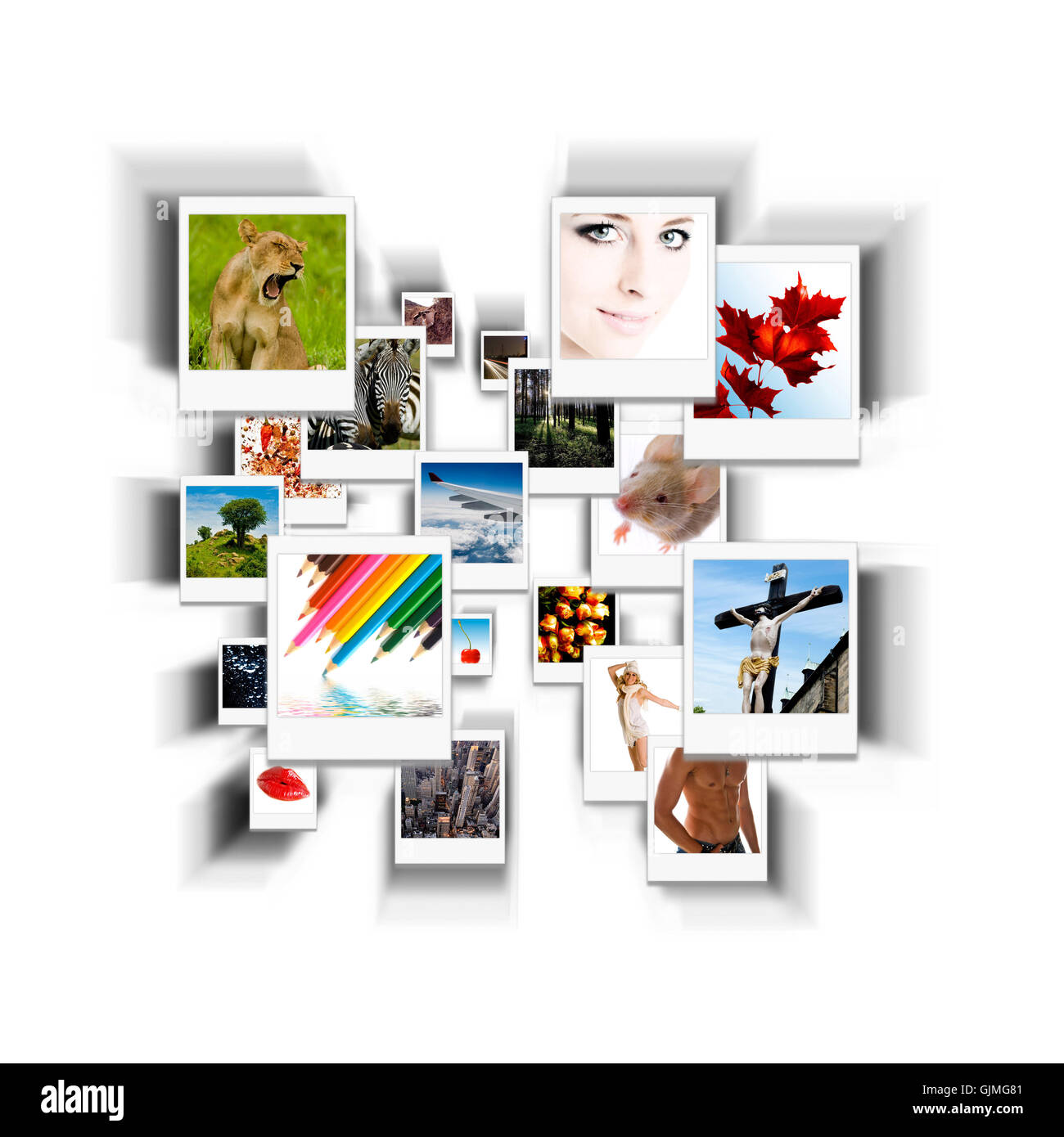 polaroid - collection Stock Photo - Alamy