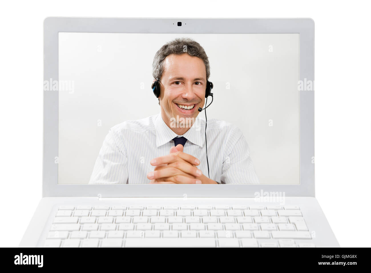 telephone phone laptop Stock Photo - Alamy