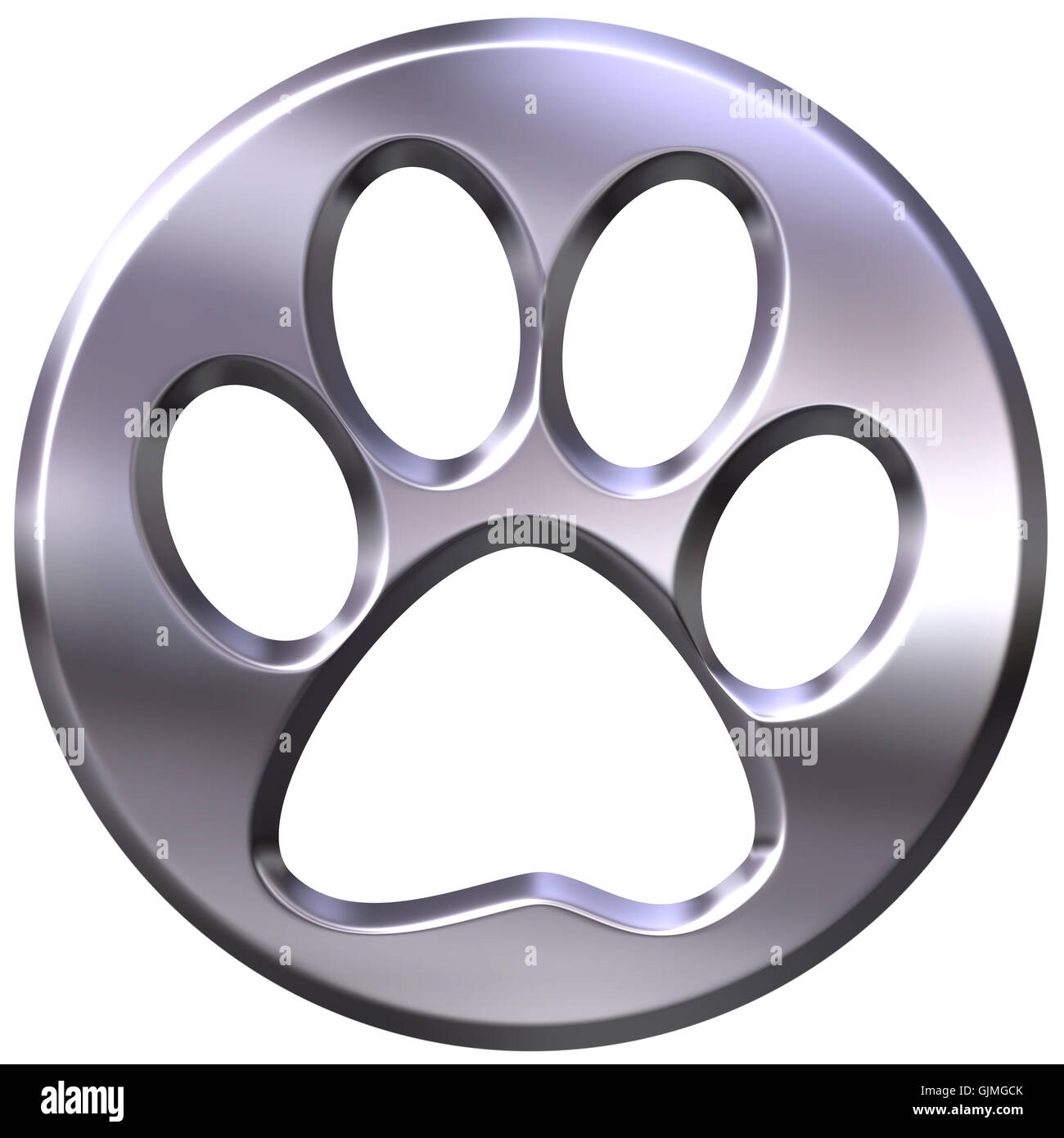 Paw print animal icon hi-res stock photography and images - Alamy