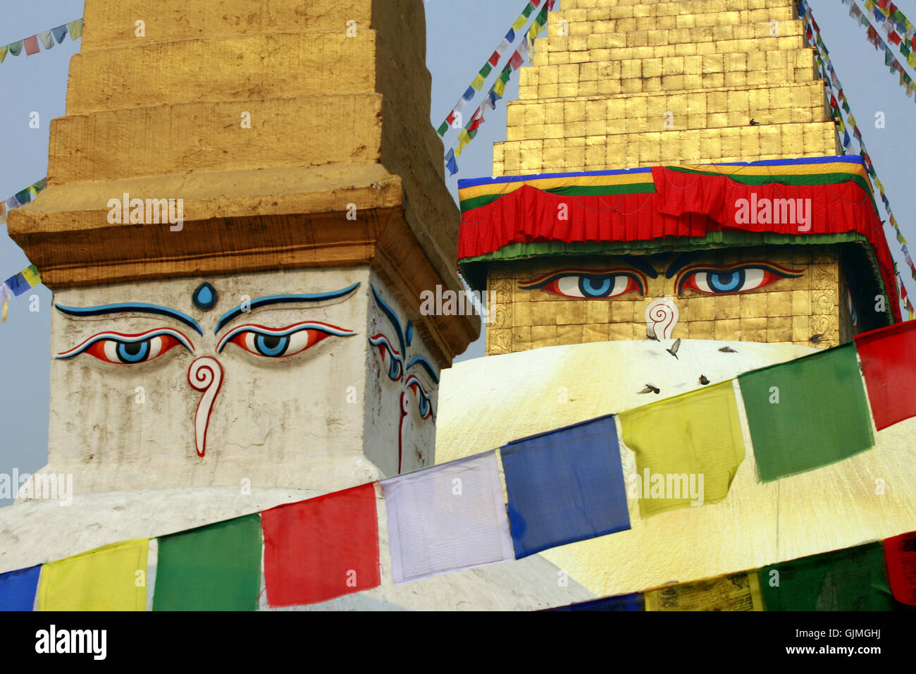 towers nepal emblem Stock Photo - Alamy