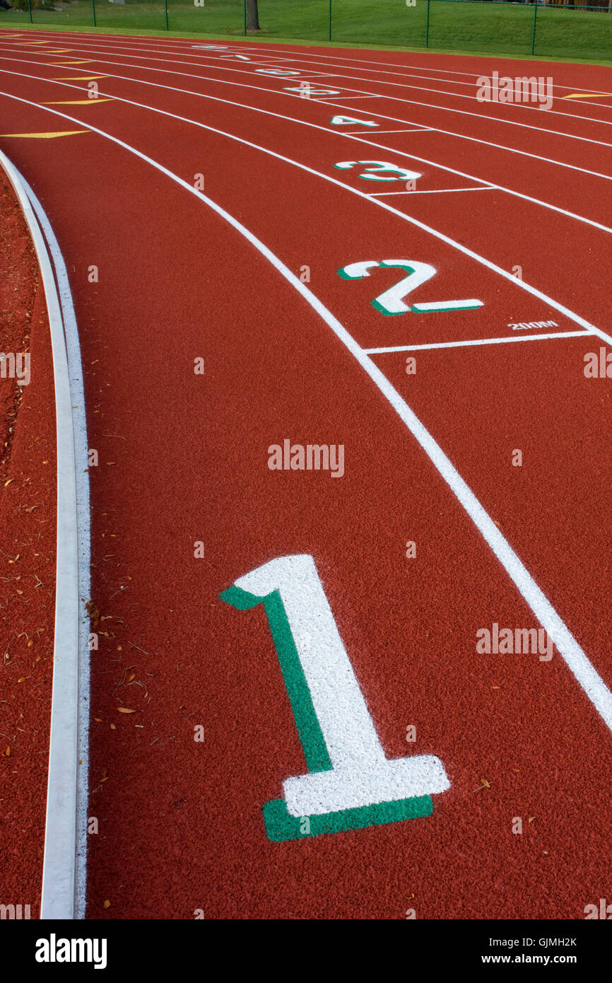 track number athletics Stock Photo - Alamy
