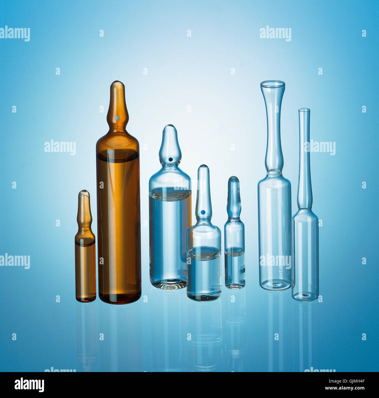 blue health bottles Stock Photo - Alamy