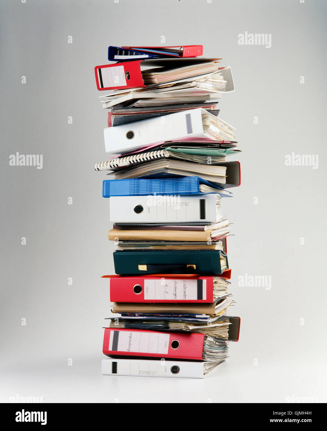chaos documents stack Stock Photo - Alamy