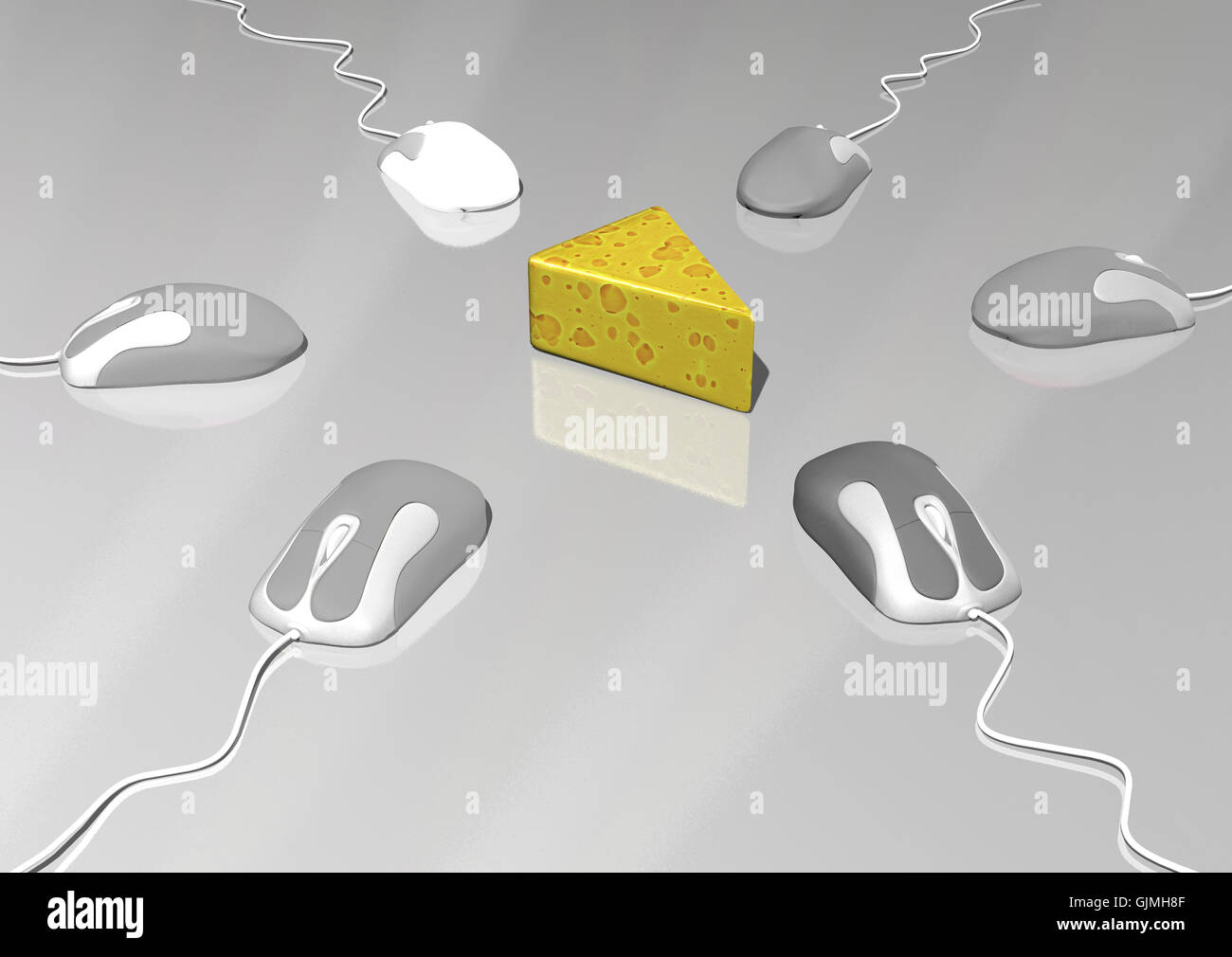 computer mouse with cheese corner Stock Photo - Alamy