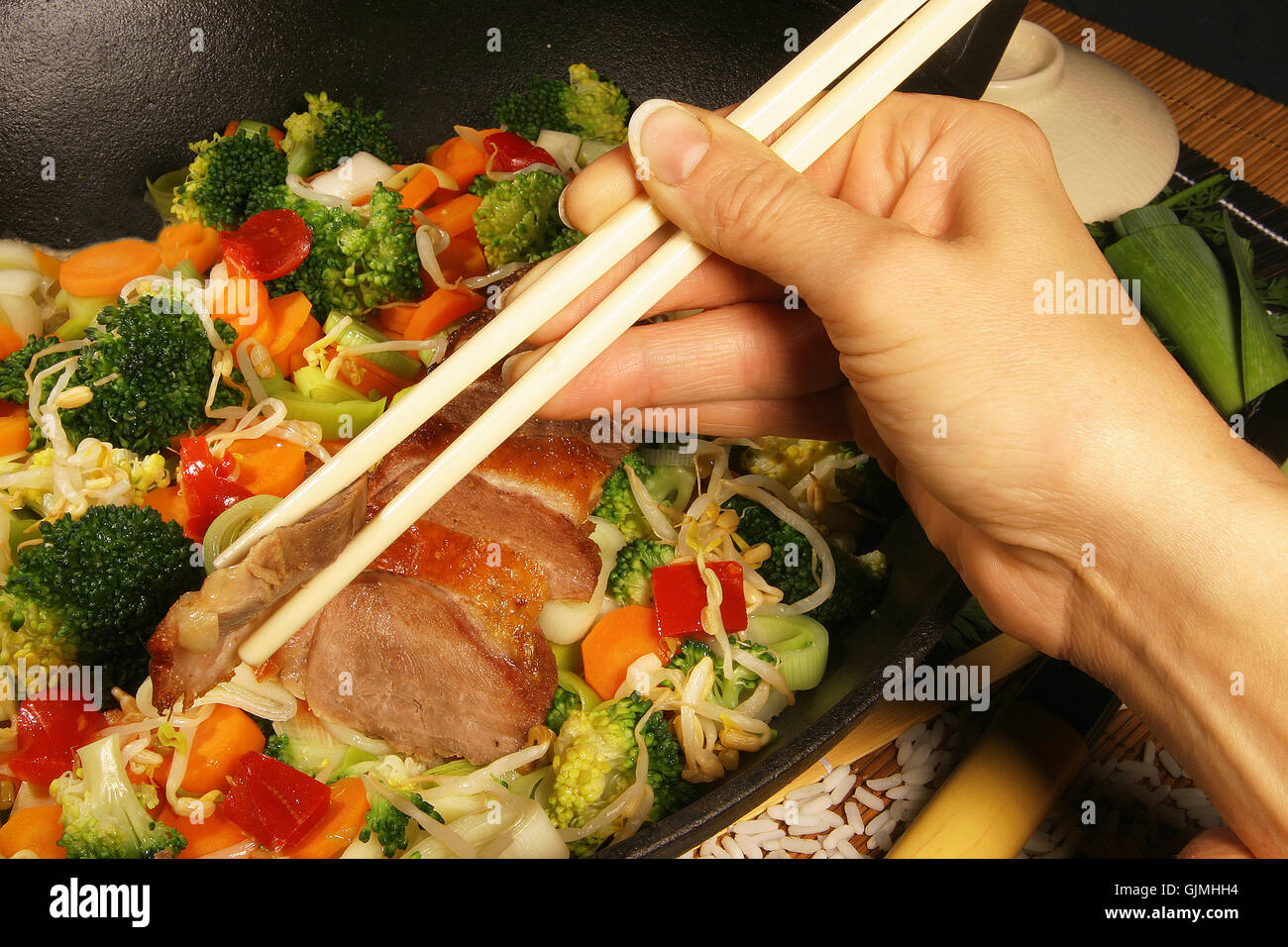 hand asiatic duck Stock Photo - Alamy