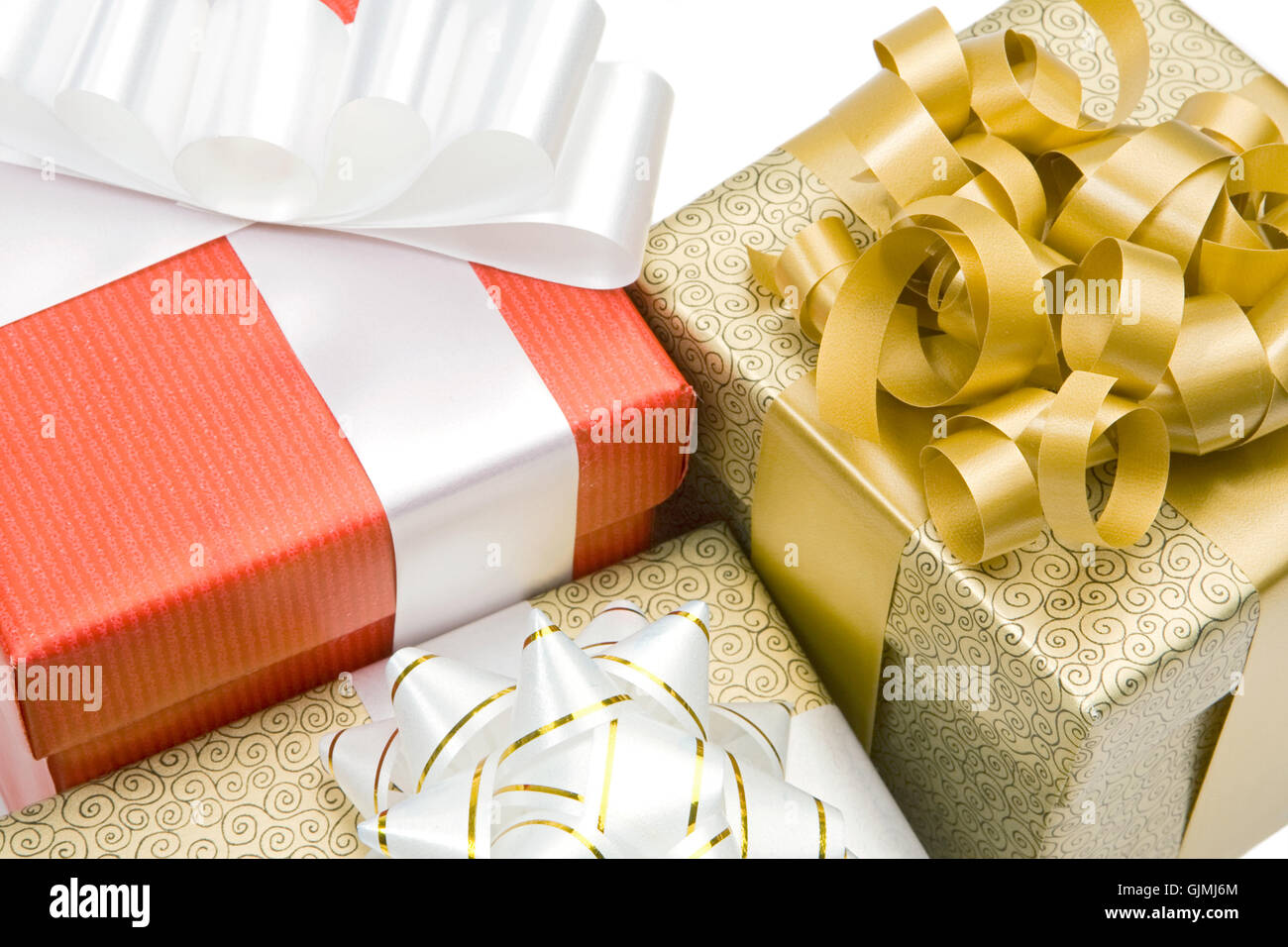 Three presents isolated hi-res stock photography and images - Alamy