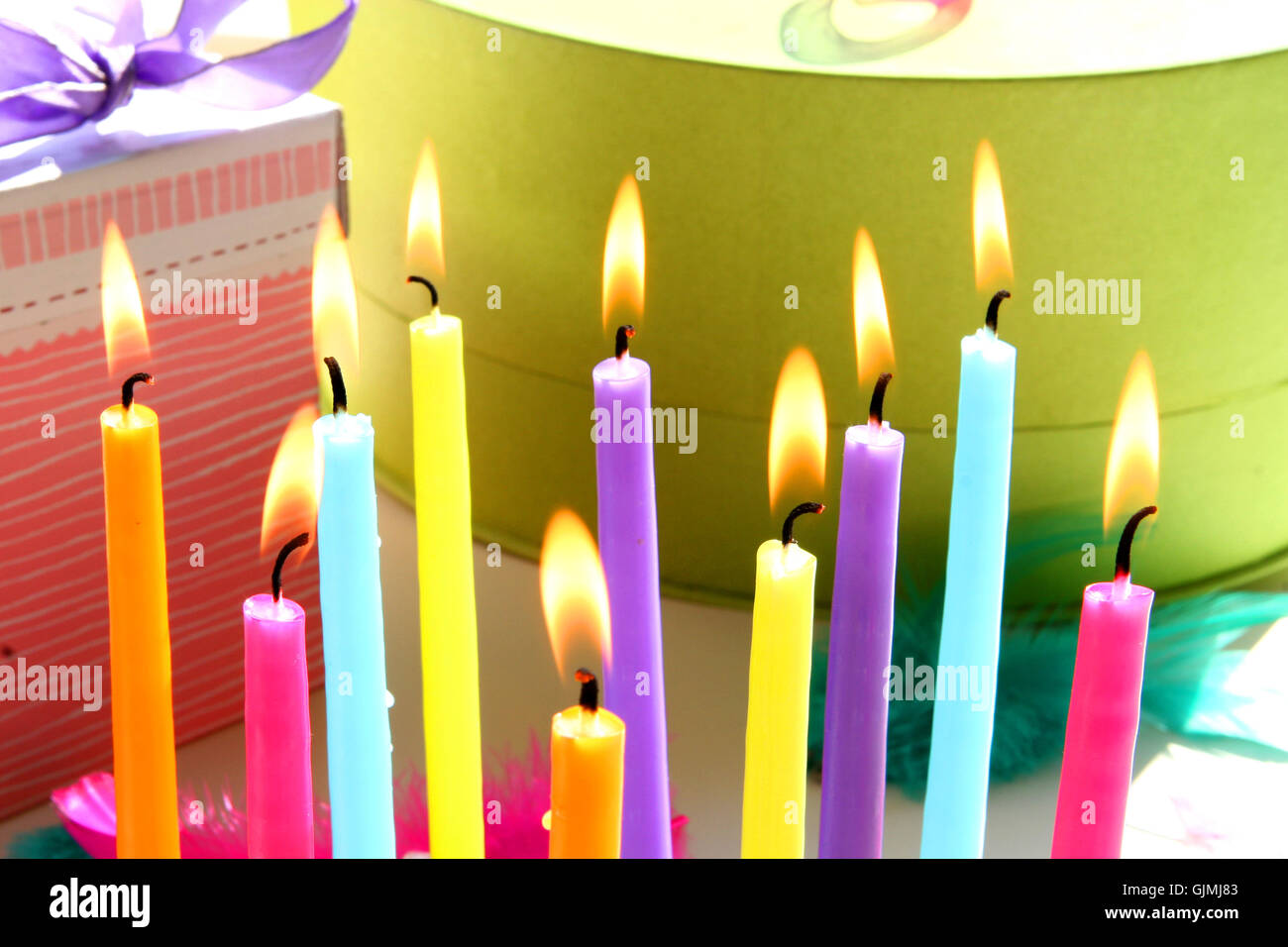 candle party celebration Stock Photo - Alamy