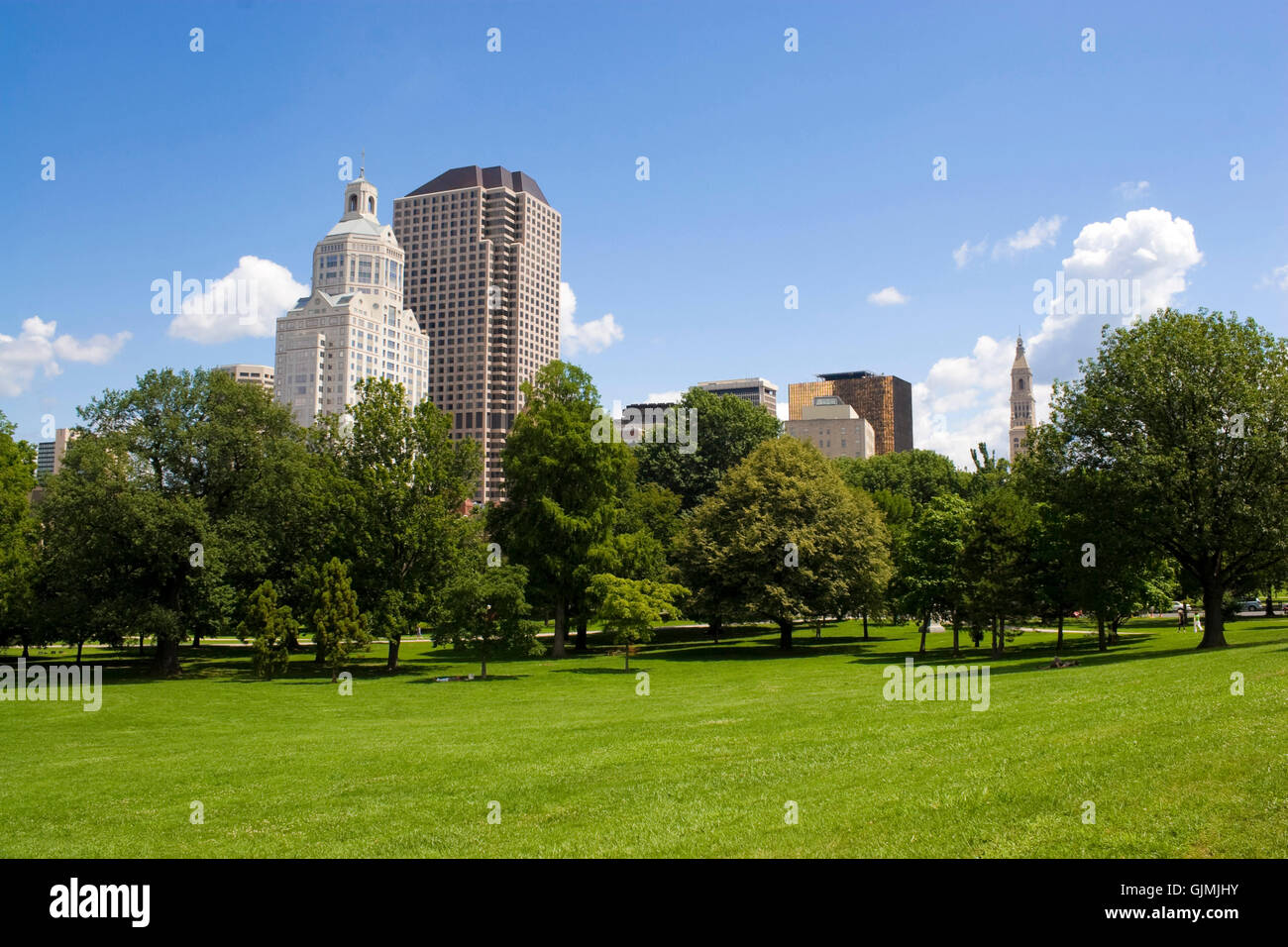 buildings park skyline Stock Photo - Alamy