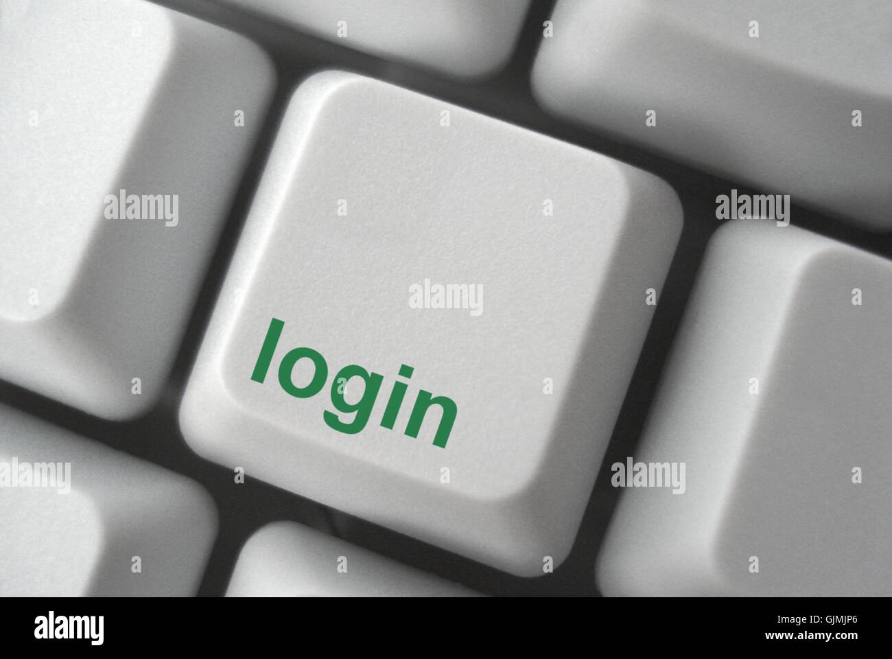 green key log-on Stock Photo - Alamy