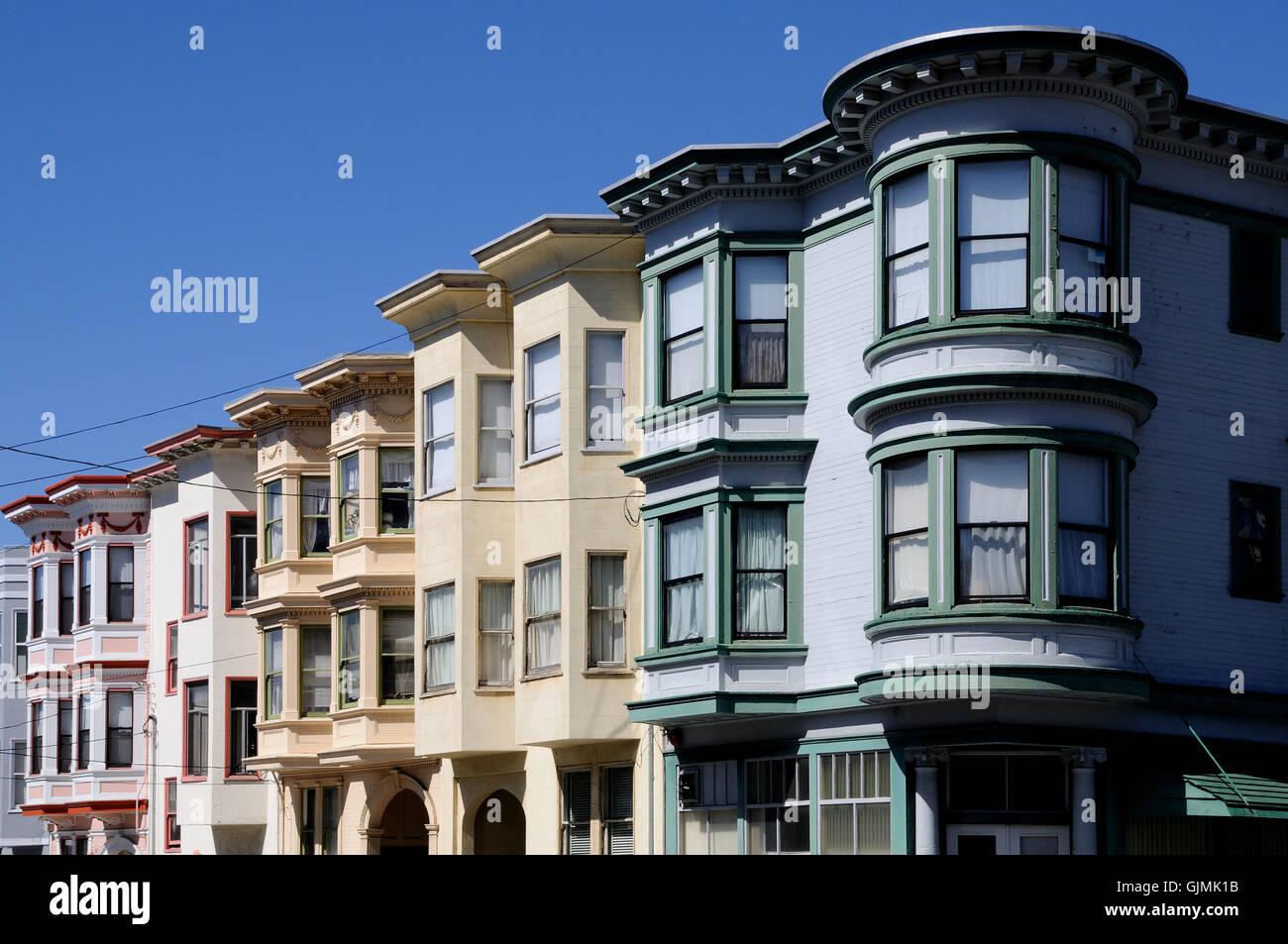 houses american coloured Stock Photo - Alamy