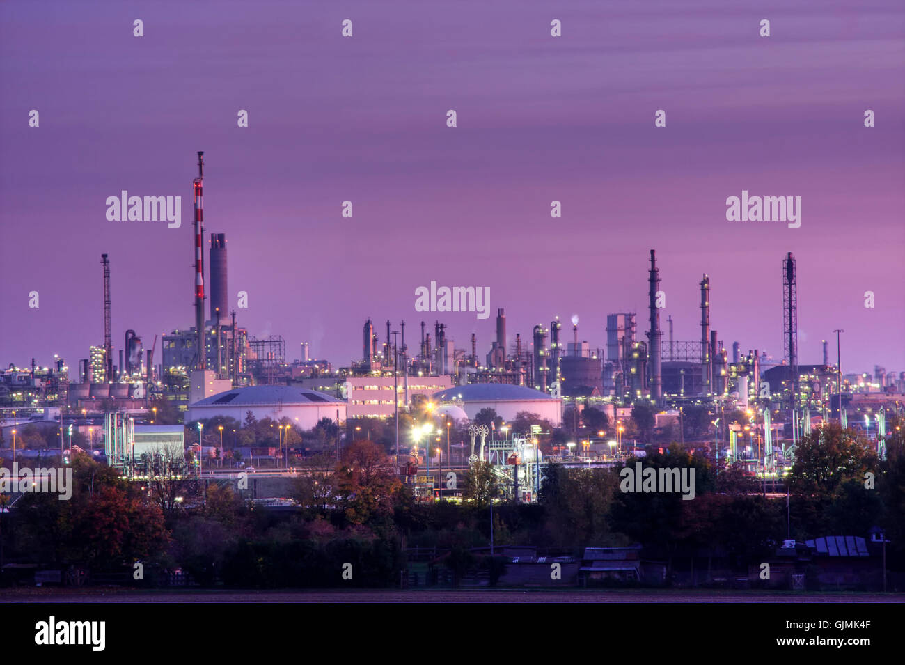 industry night nighttime Stock Photo - Alamy