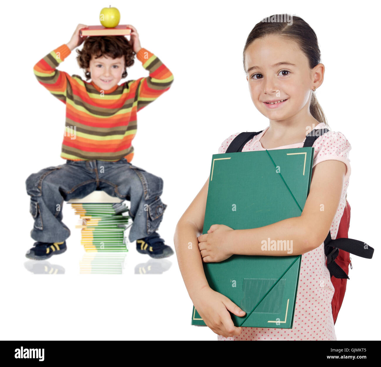 student folder boy Stock Photo - Alamy