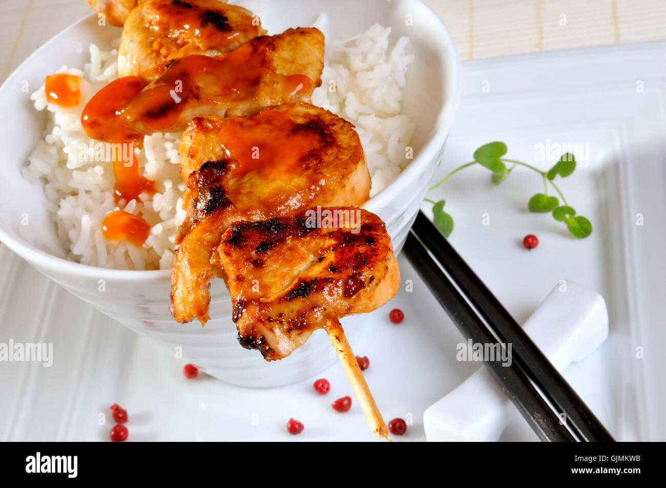 asiatic food dish Stock Photo - Alamy