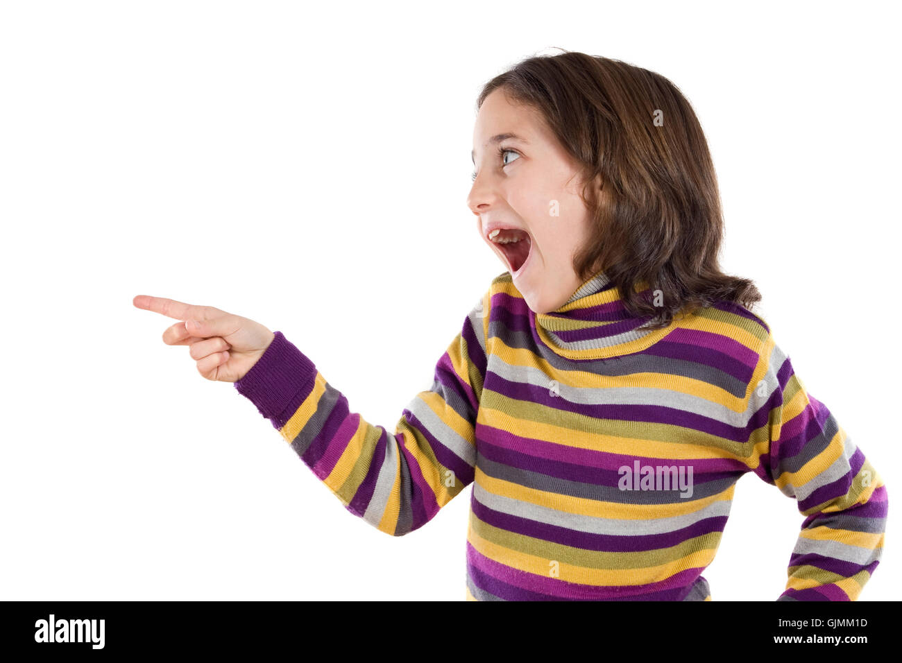 pointing girl girls Stock Photo - Alamy
