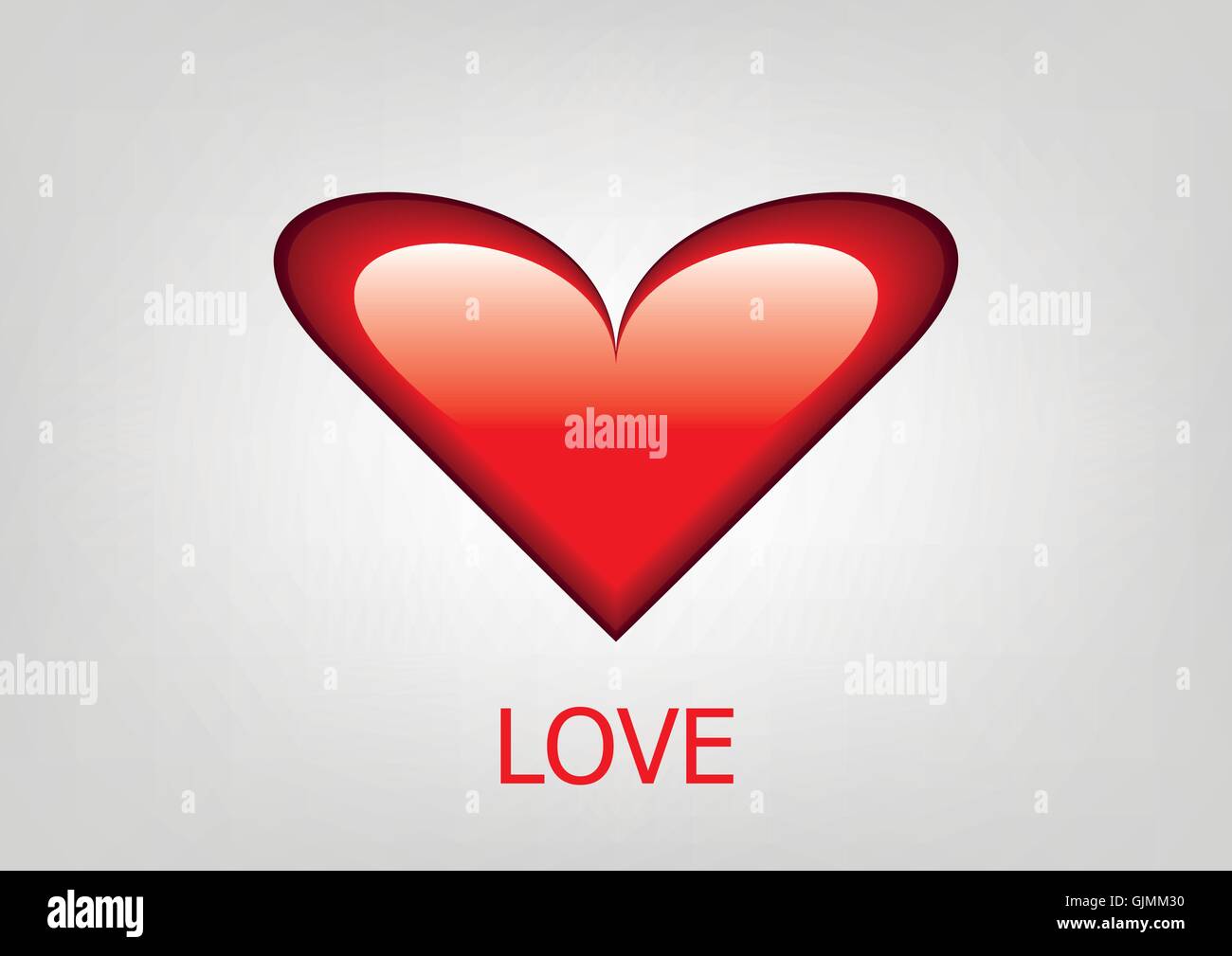Red vector love heart Stock Vector Images - Alamy