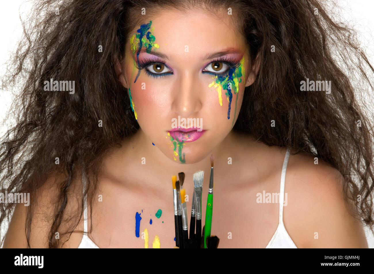 art fashion face Stock Photo - Alamy