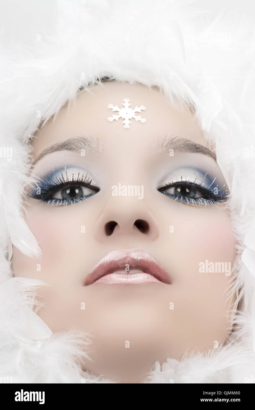 fashion winter snow Stock Photo - Alamy