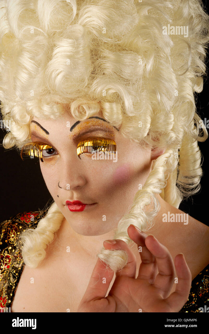 Wig styling hi-res stock photography and images - Alamy