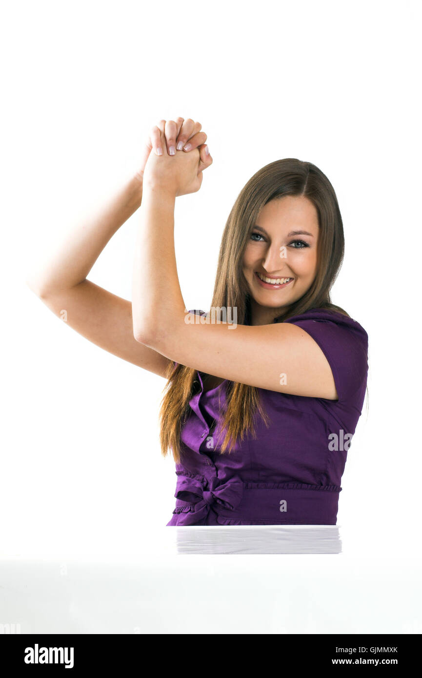 Long hairs hands woman hi-res stock photography and images - Alamy