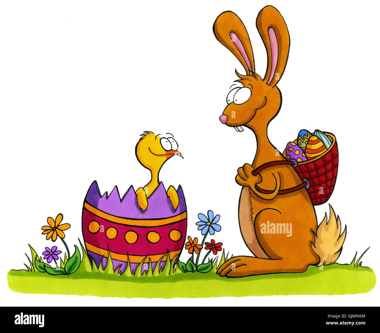 comic easter hare Stock Photo - Alamy