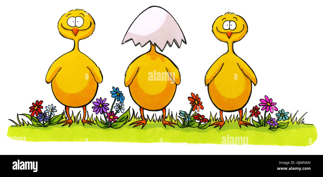 comic easter illustration Stock Photo - Alamy