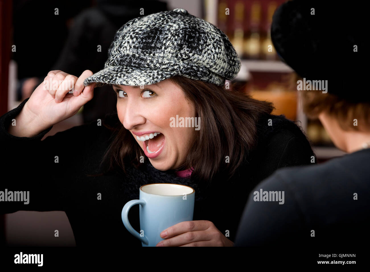 woman tea beautiful Stock Photo - Alamy