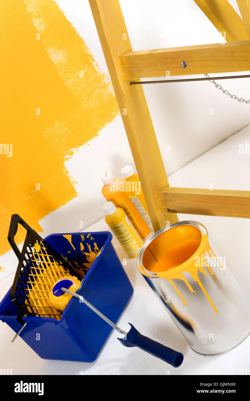 painting roller color Stock Photo - Alamy