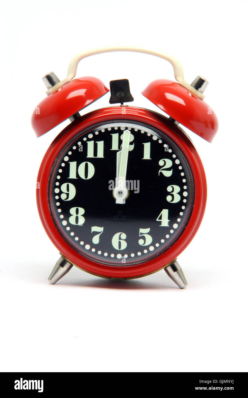 Time concept tomorrow clock Cut Out Stock Images & Pictures - Alamy