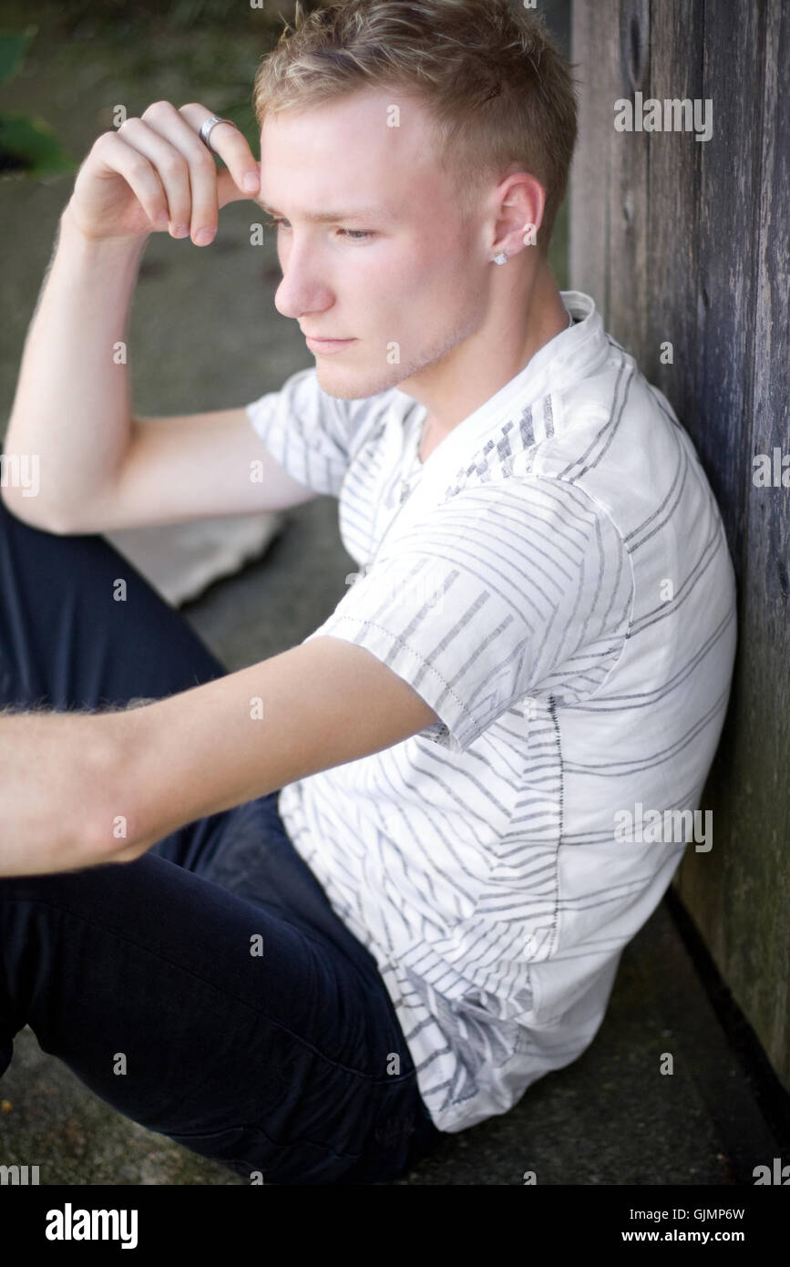 male masculine portrait Stock Photo - Alamy