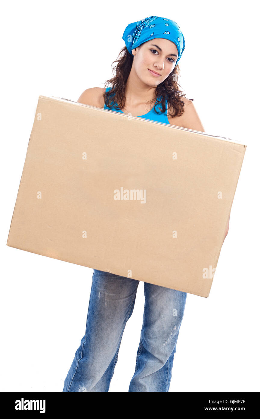 woman box woman Stock Photo - Alamy