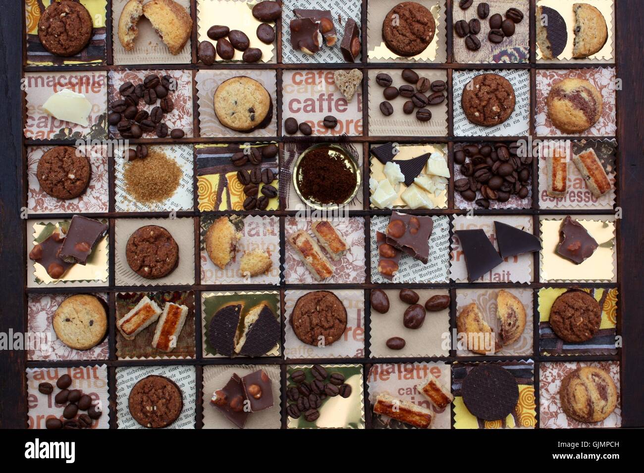 pastry collage dessert Stock Photo - Alamy