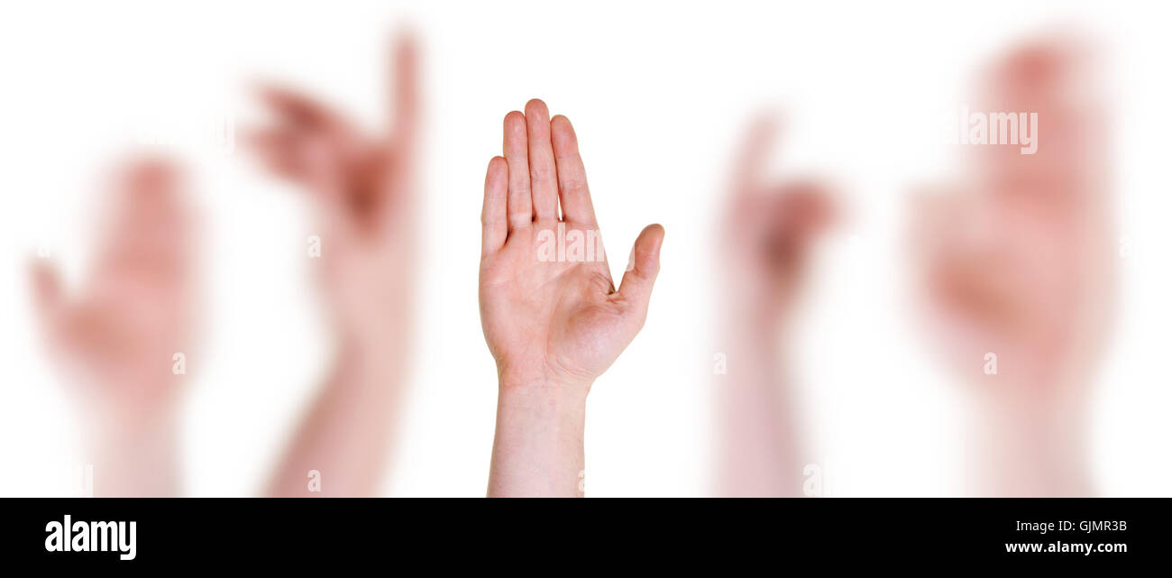 hand wise attentive Stock Photo - Alamy