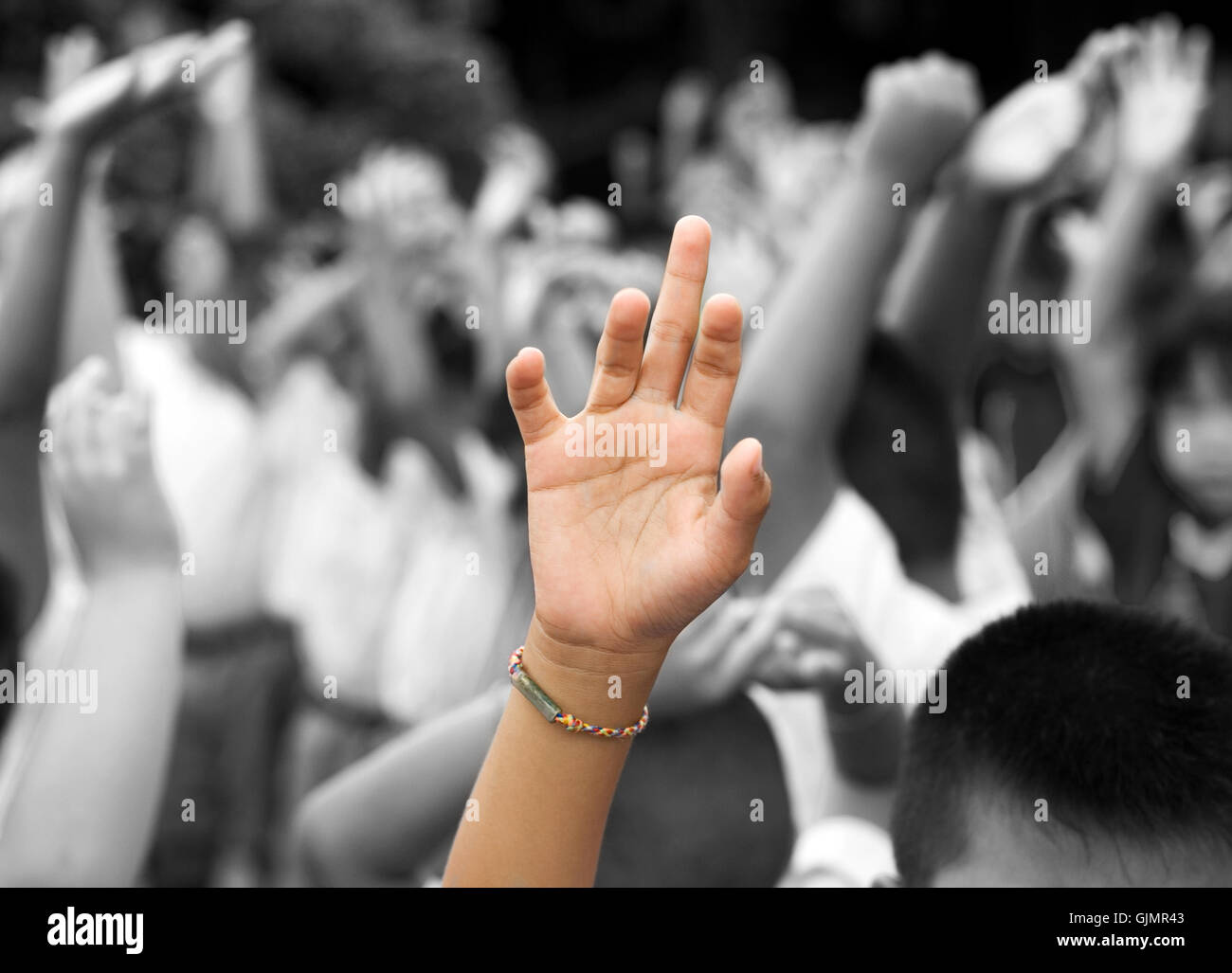 hand hands monochrome Stock Photo - Alamy