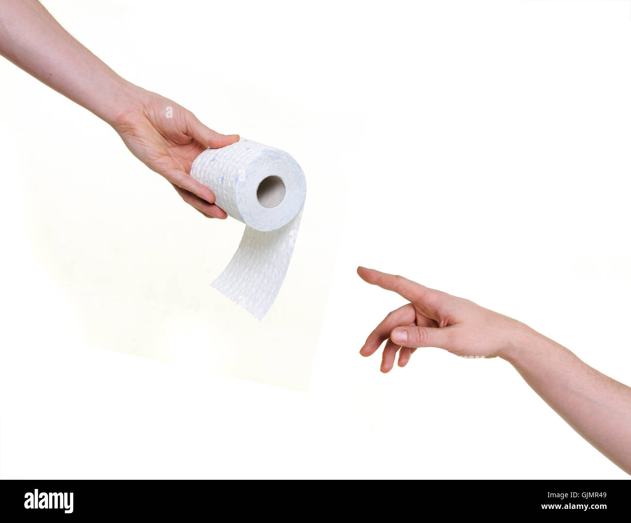 hand toilet helping Stock Photo - Alamy