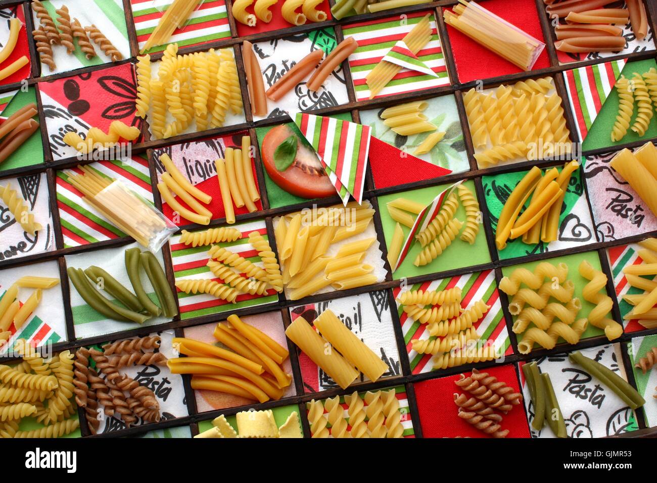 Italian food collage hi-res stock photography and images - Alamy