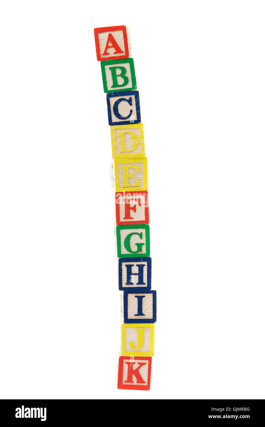 letters block object Stock Photo - Alamy