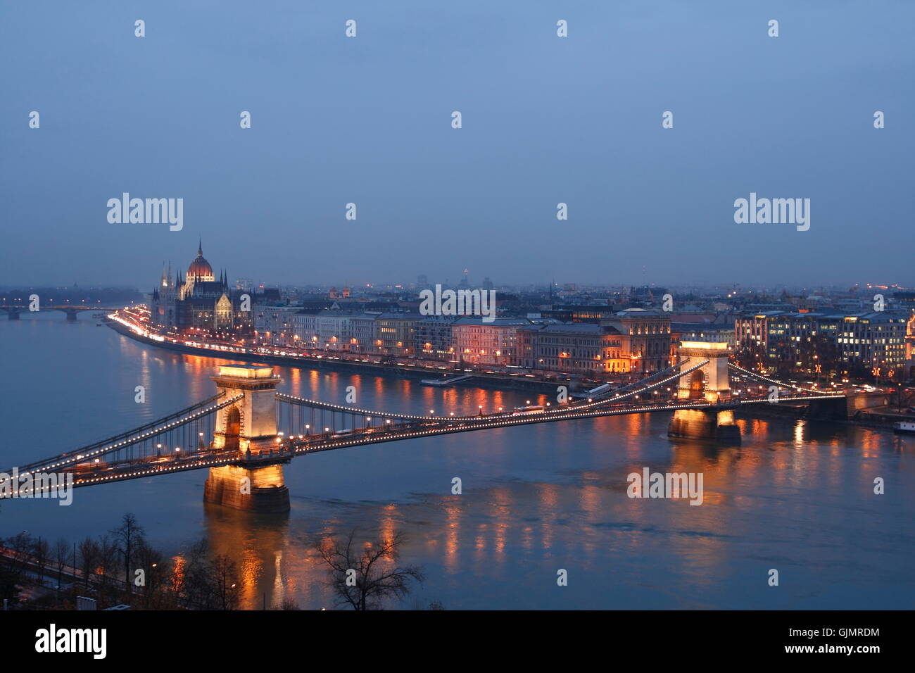 bridge capital budapest Stock Photo - Alamy