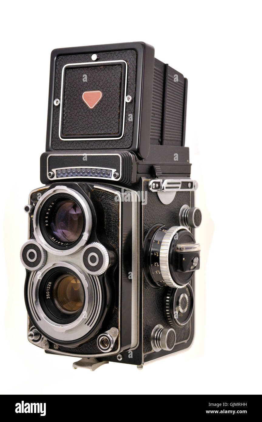 Old foto camera Cut Out Stock Images & Pictures - Alamy