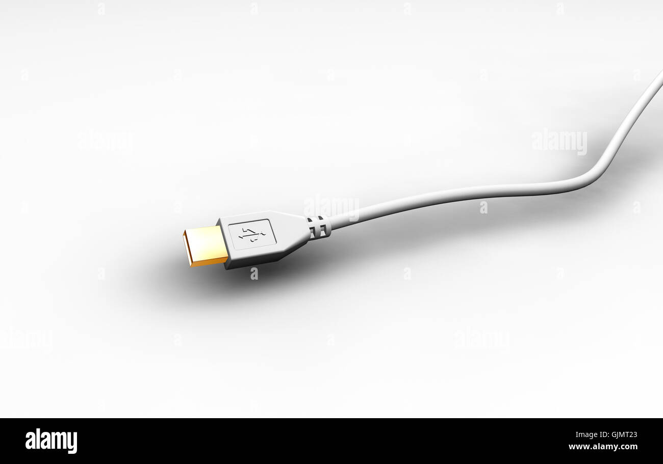 isolated illustration cable Stock Photo - Alamy