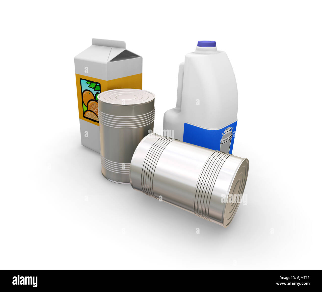 Orange drink aluminium can Cut Out Stock Images & Pictures - Alamy