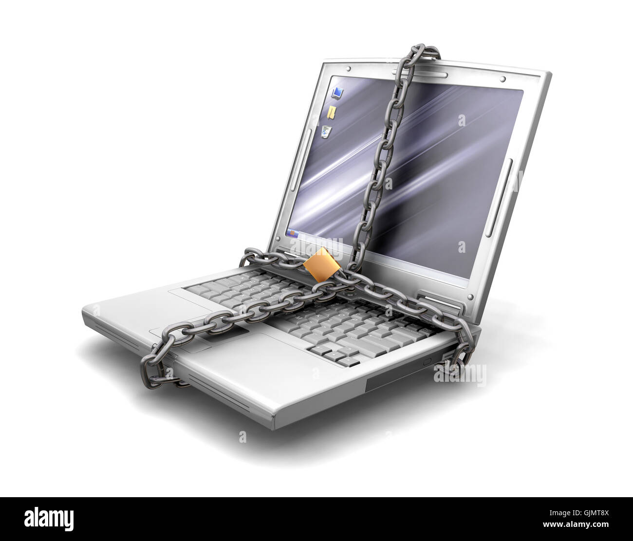 lock laptop notebook Stock Photo - Alamy