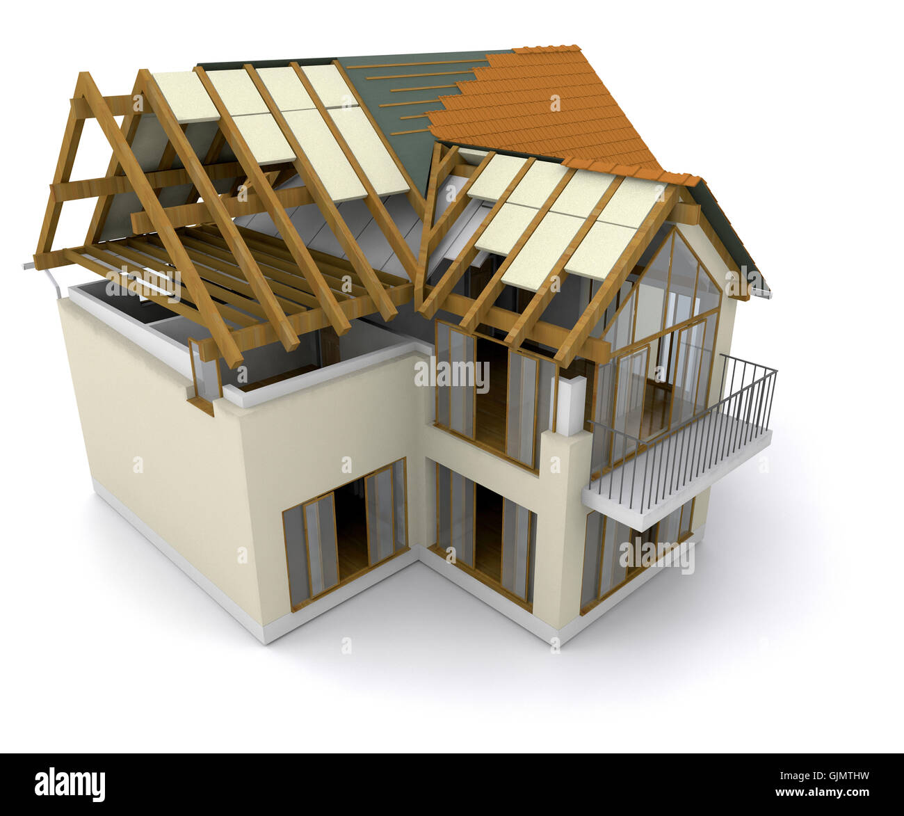 house building object Stock Photo - Alamy