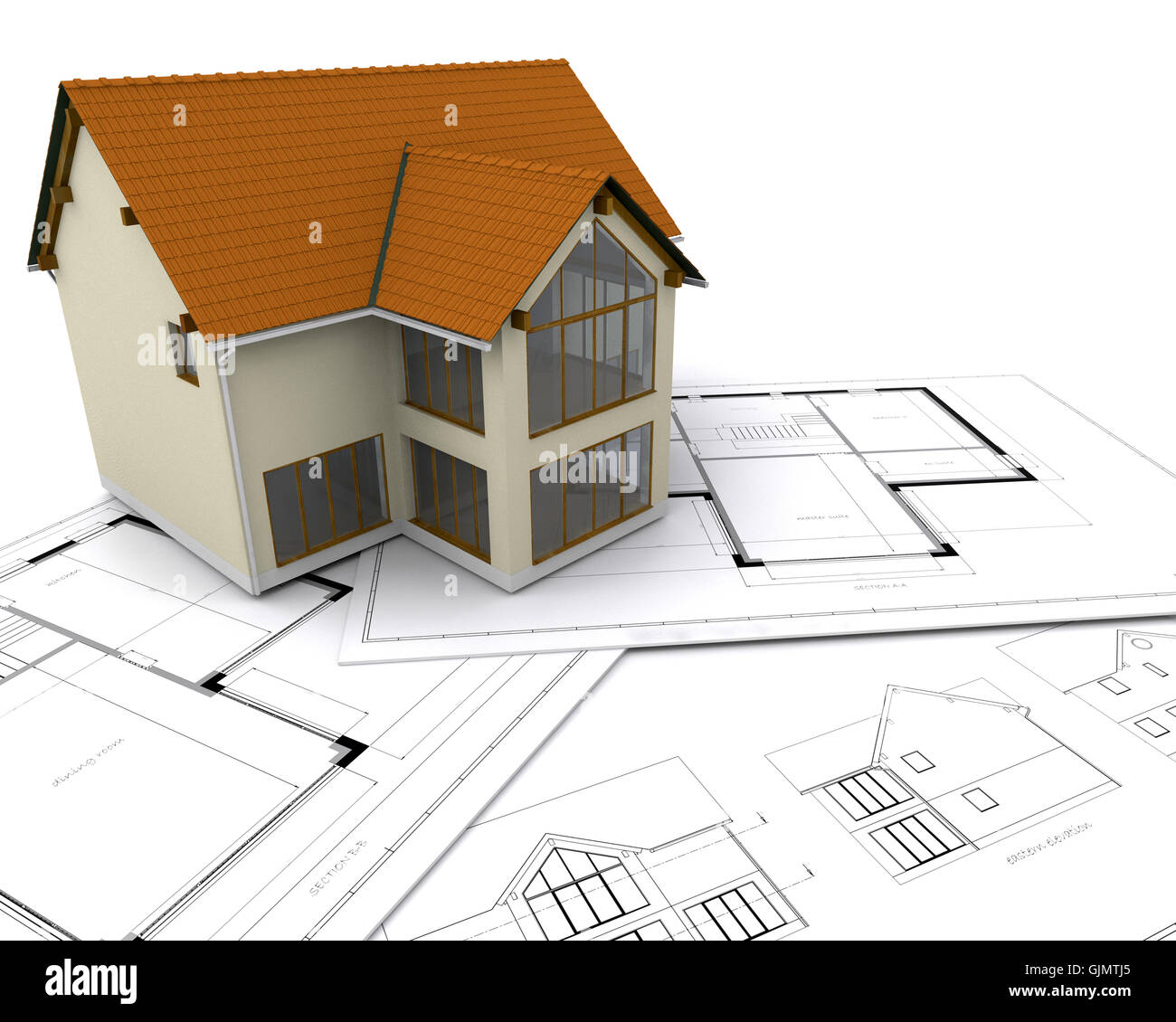 house building object Stock Photo - Alamy