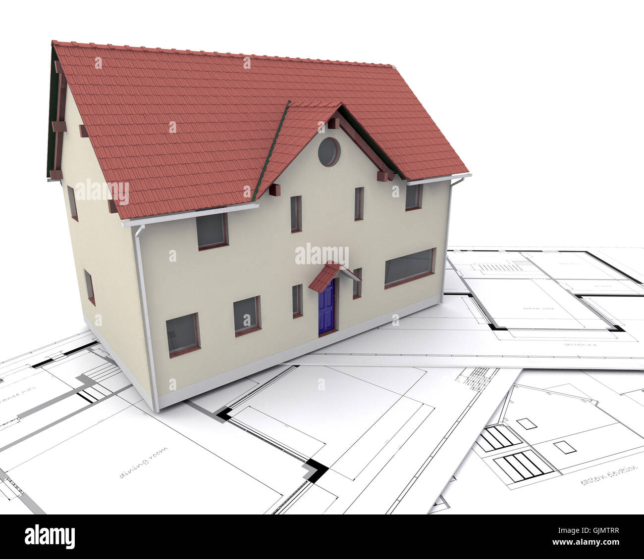 house building object Stock Photo - Alamy