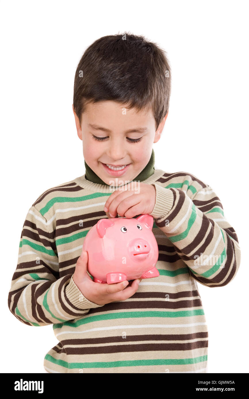 savings boy lad Stock Photo - Alamy