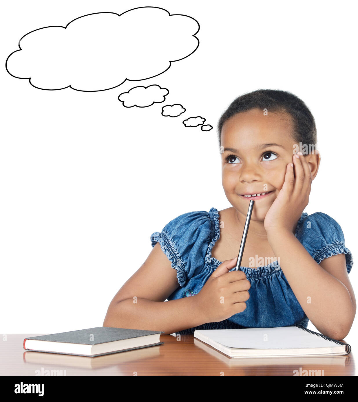 African thinking adorable Stock Photo - Alamy