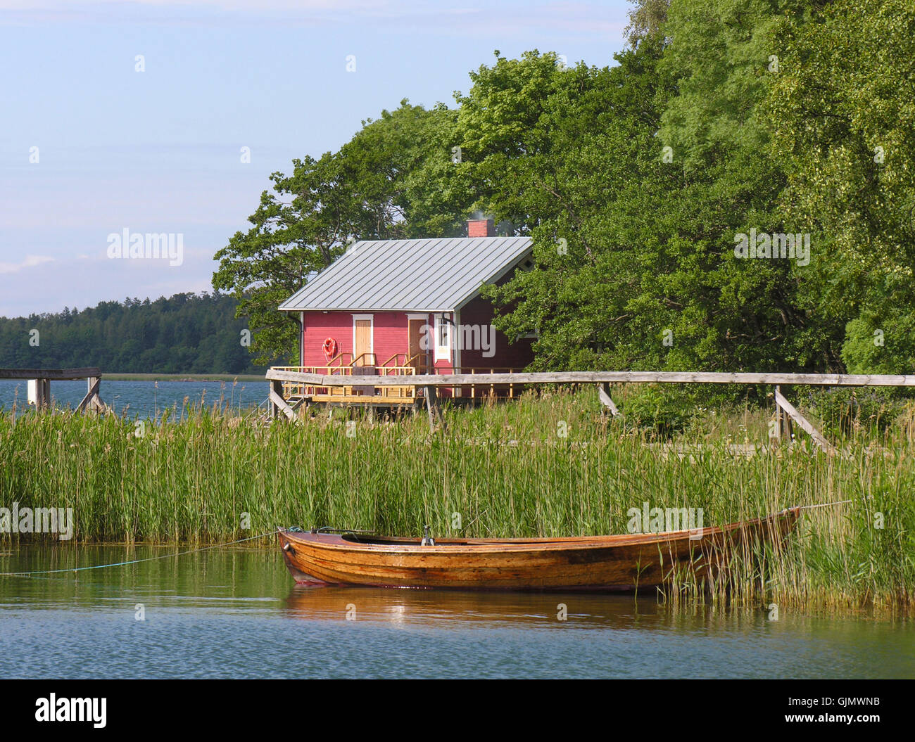 reed sweden framehouse Stock Photo - Alamy