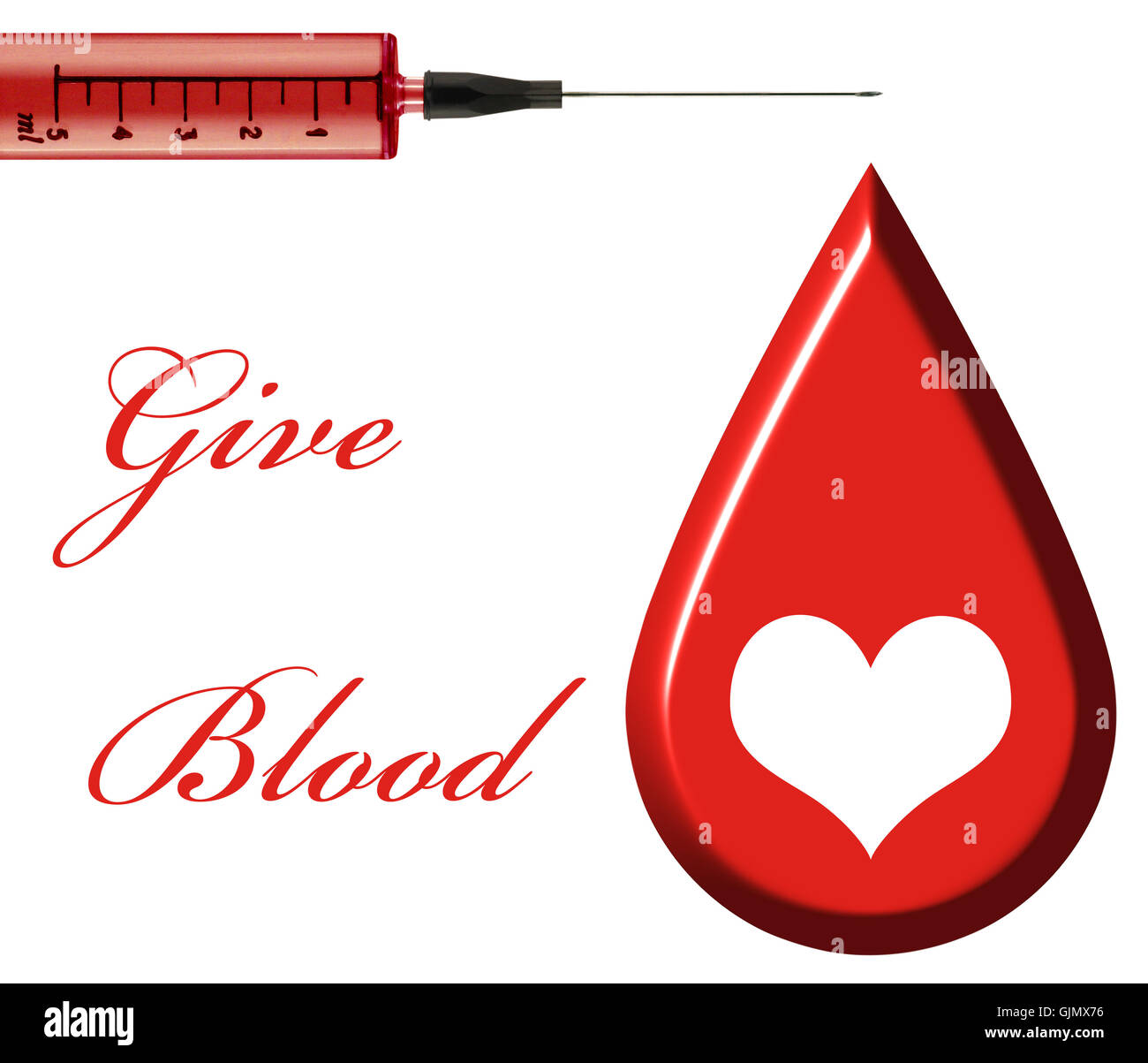 Injection needle blood symbol hi-res stock photography and images - Alamy