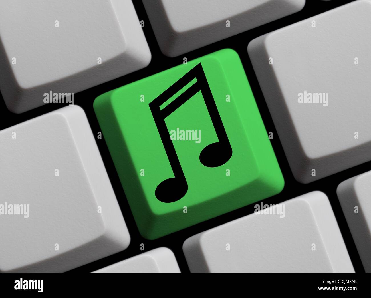 keyboard note key Stock Photo - Alamy