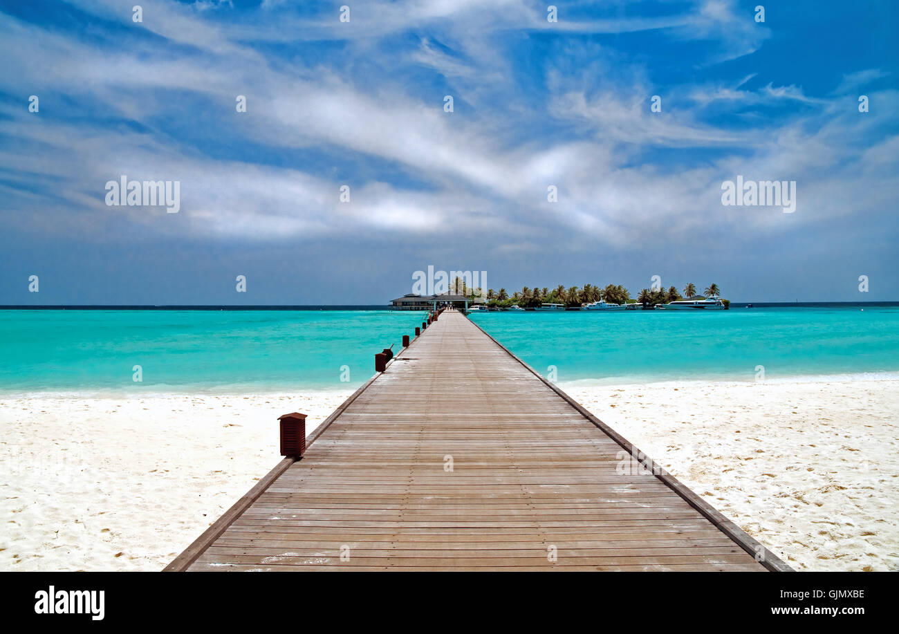bridge on the beach Stock Photo - Alamy